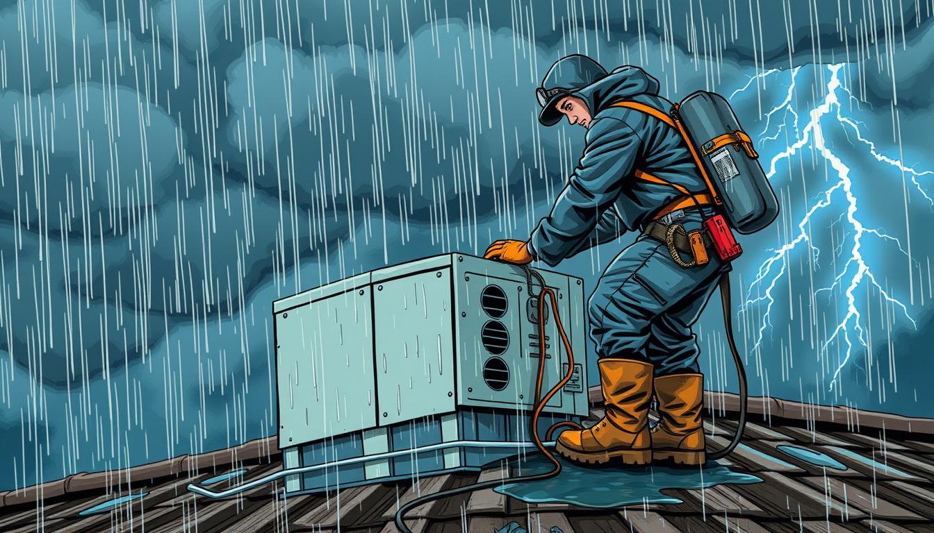 HVAC Technicians: Do HVAC Guys Work in the Rain?